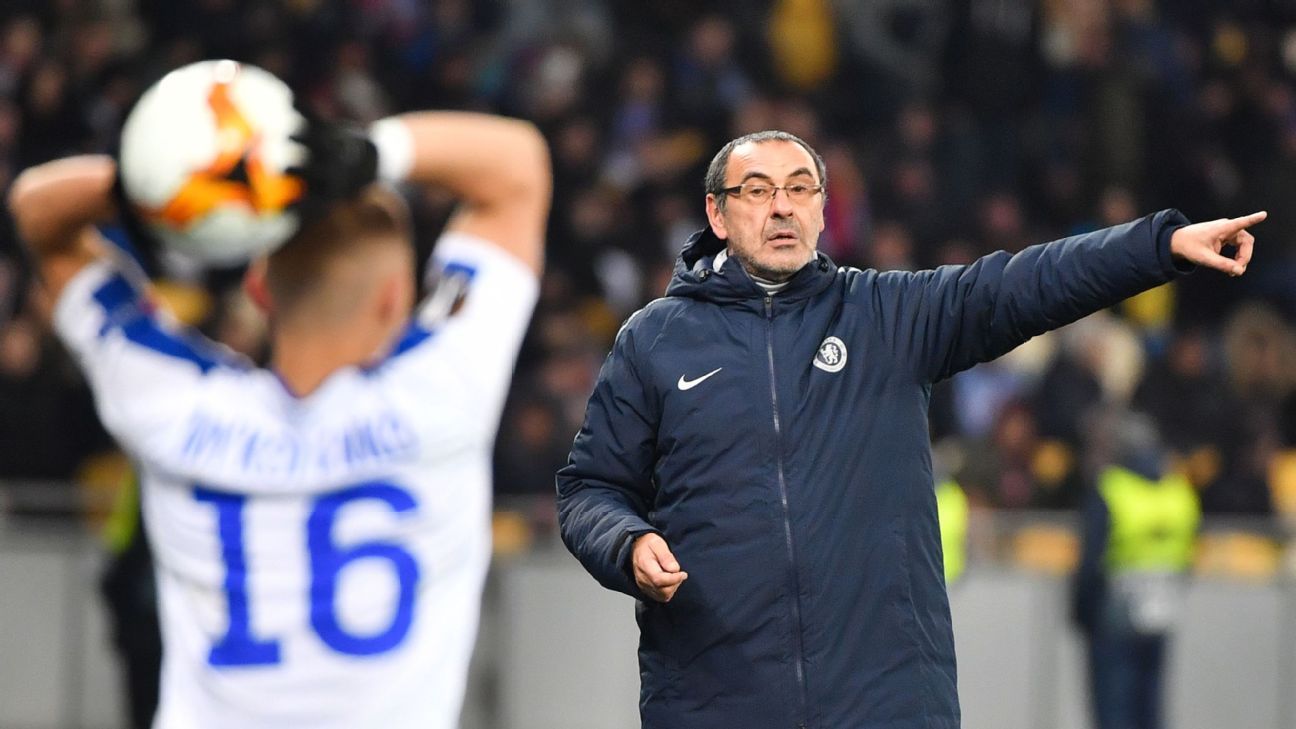 Chelsea boss Maurizio Sarri would be 'happy' to face Napoli in Europa ...