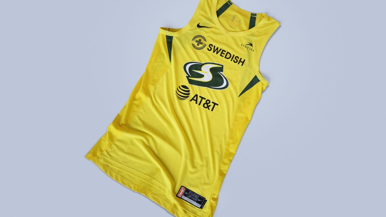 WNBA makes logos on uniforms more prominent - ESPN