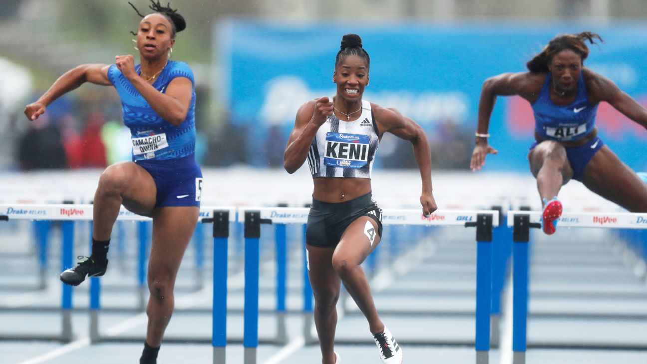 Harrison wins 4th straight title at Drake Relays - ESPN