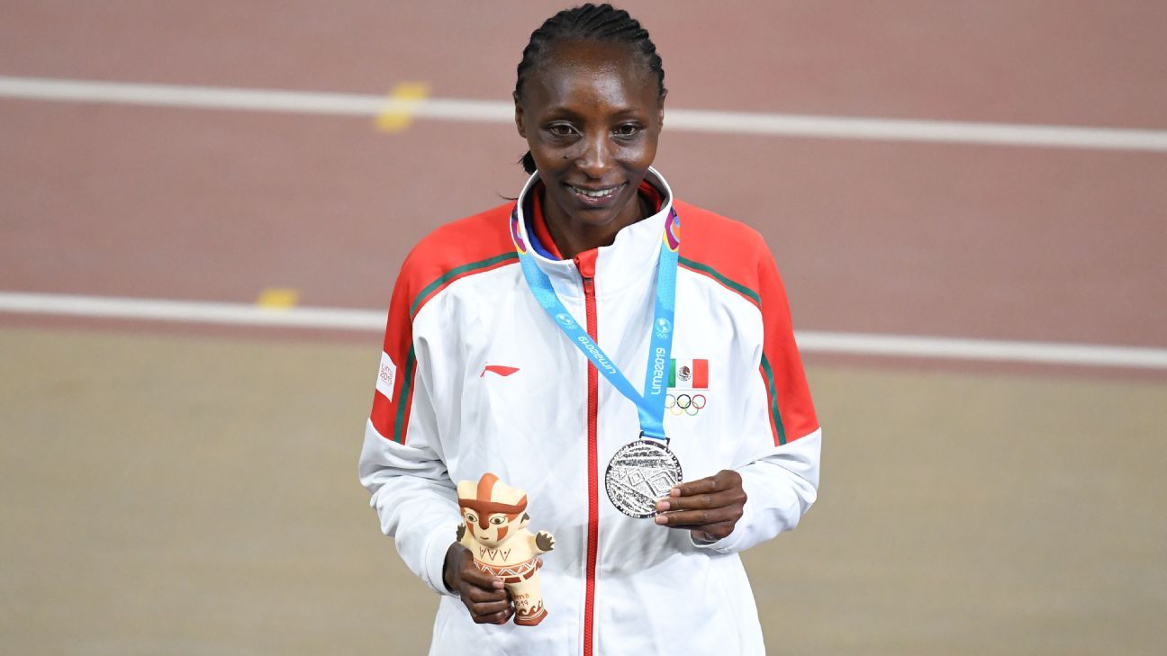 Risper Biyaki, plata para México en 10 mil metros femenil - ESPN
