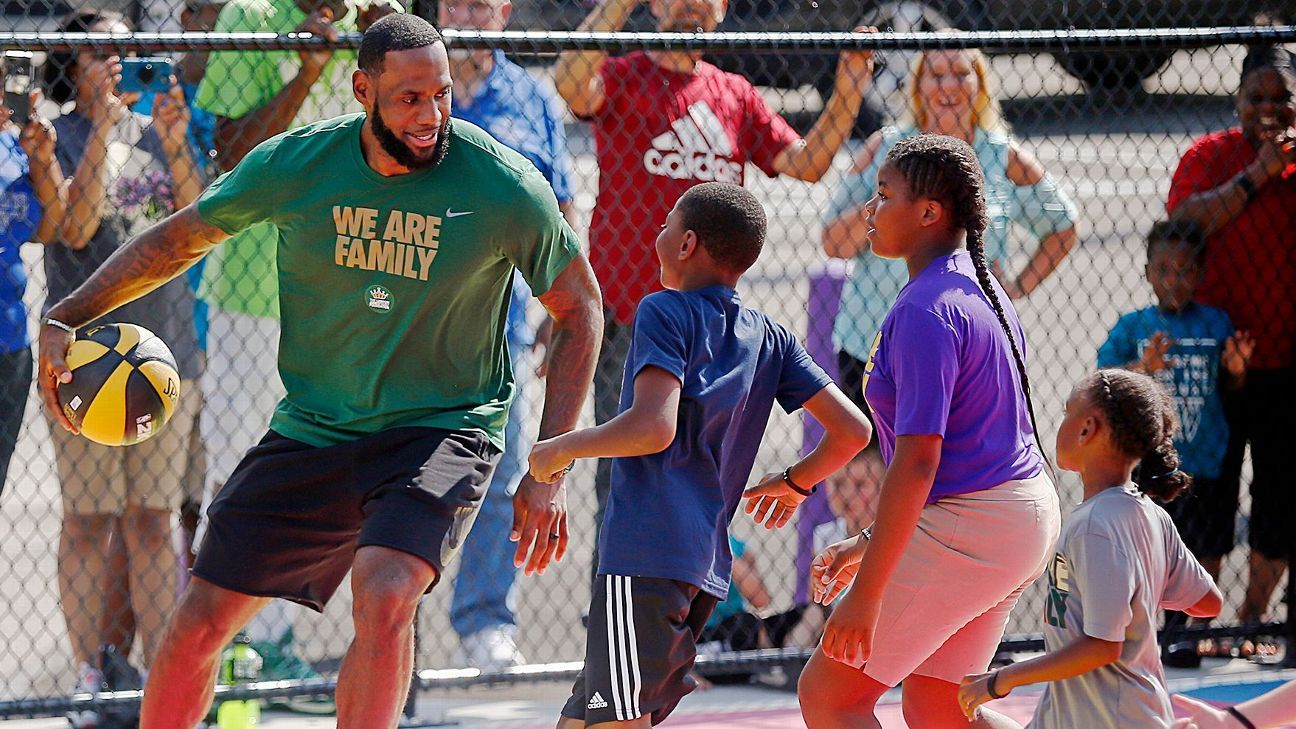 LeBron dedicates court at I Promise School - ESPN