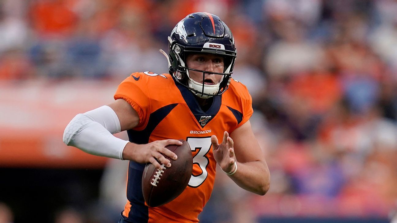 Quarterback de Broncos, Drew Lock, sufre lesión en el pulgar - ESPN
