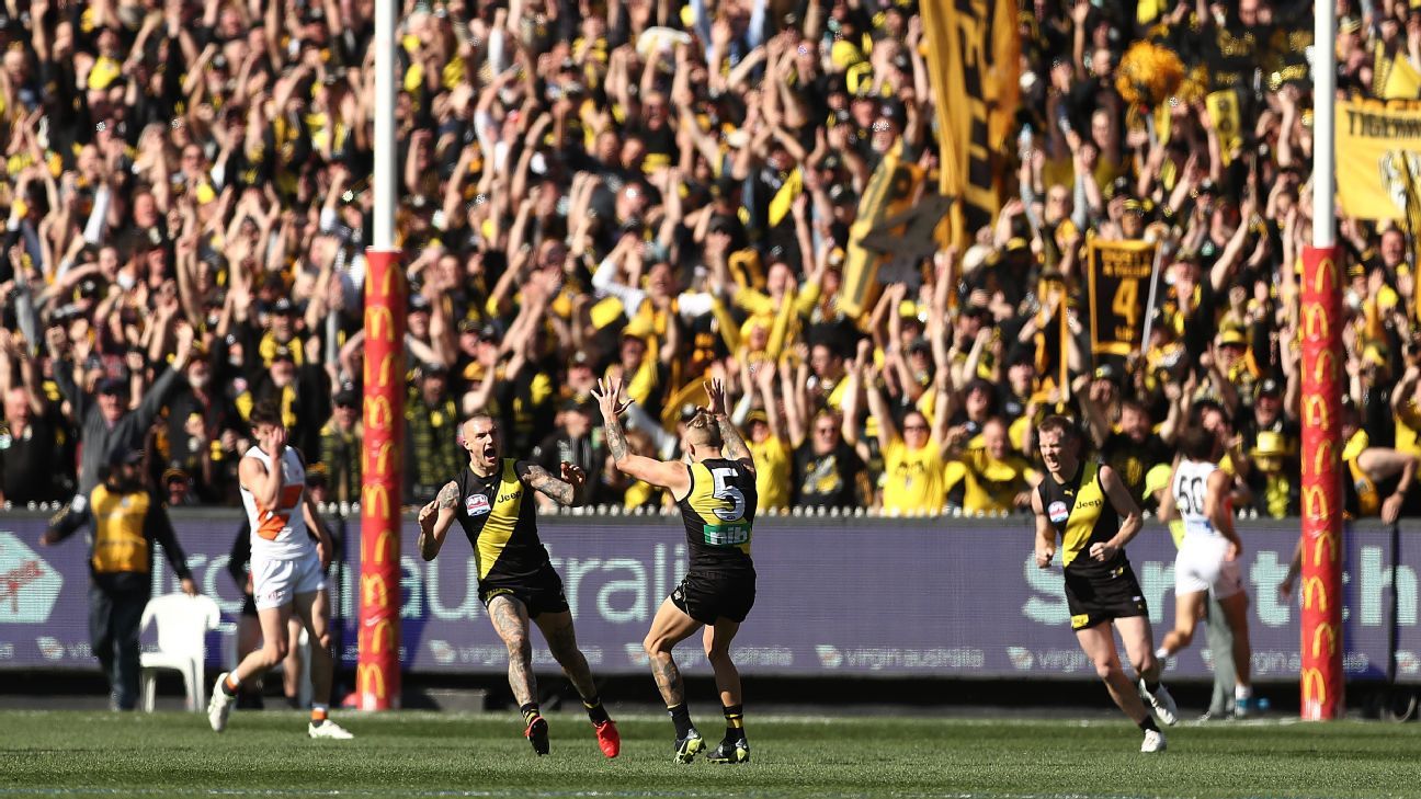 AFL Grand Final start time to remain in afternoon - ESPN