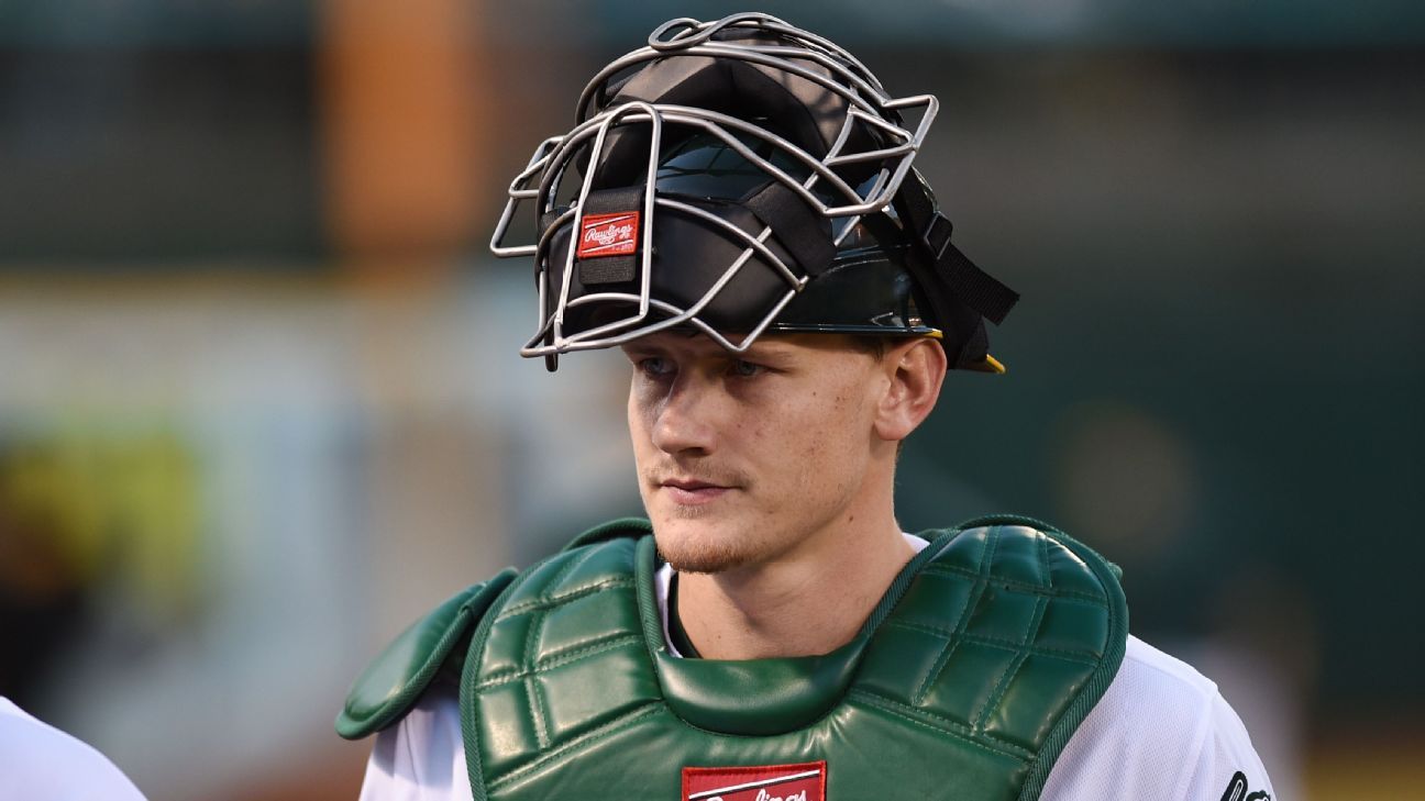 A's rookie catcher Sean Murphy undergoes knee surgery - ESPN
