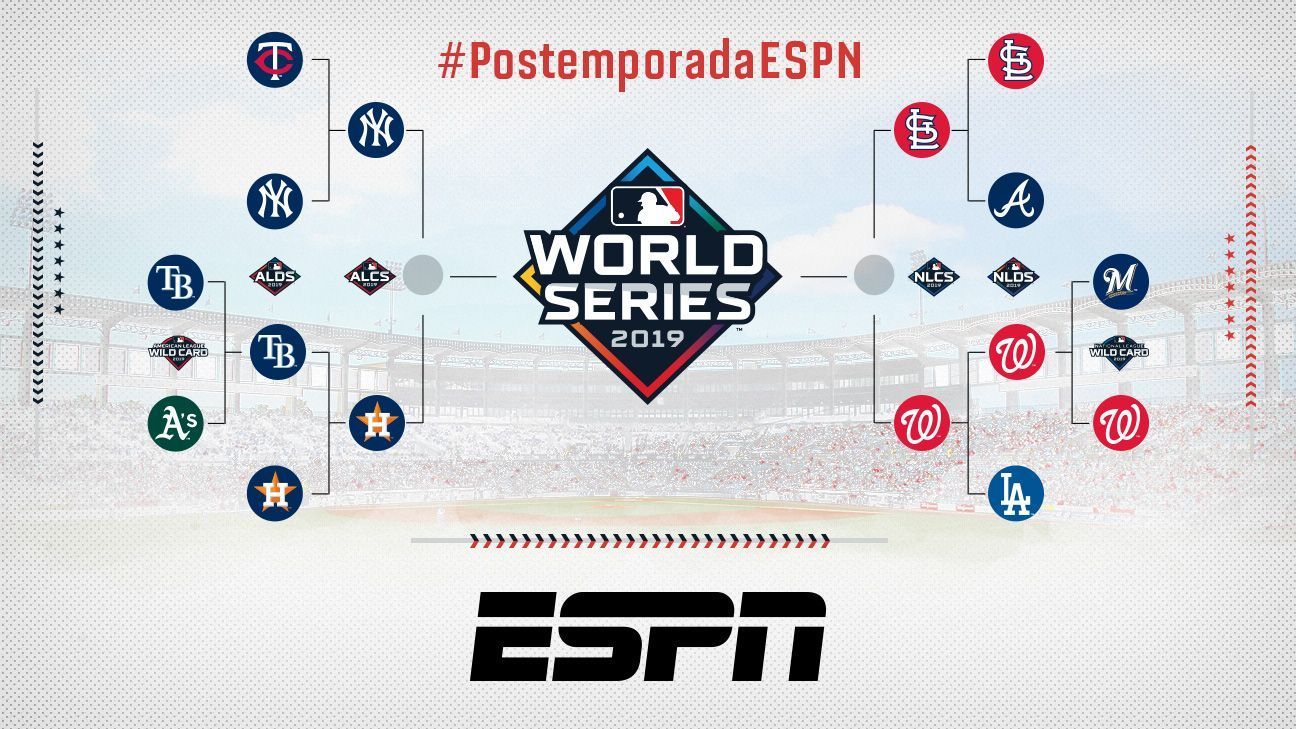 Playoffs 2019 de la MLB, calendarios y líneas - ESPN