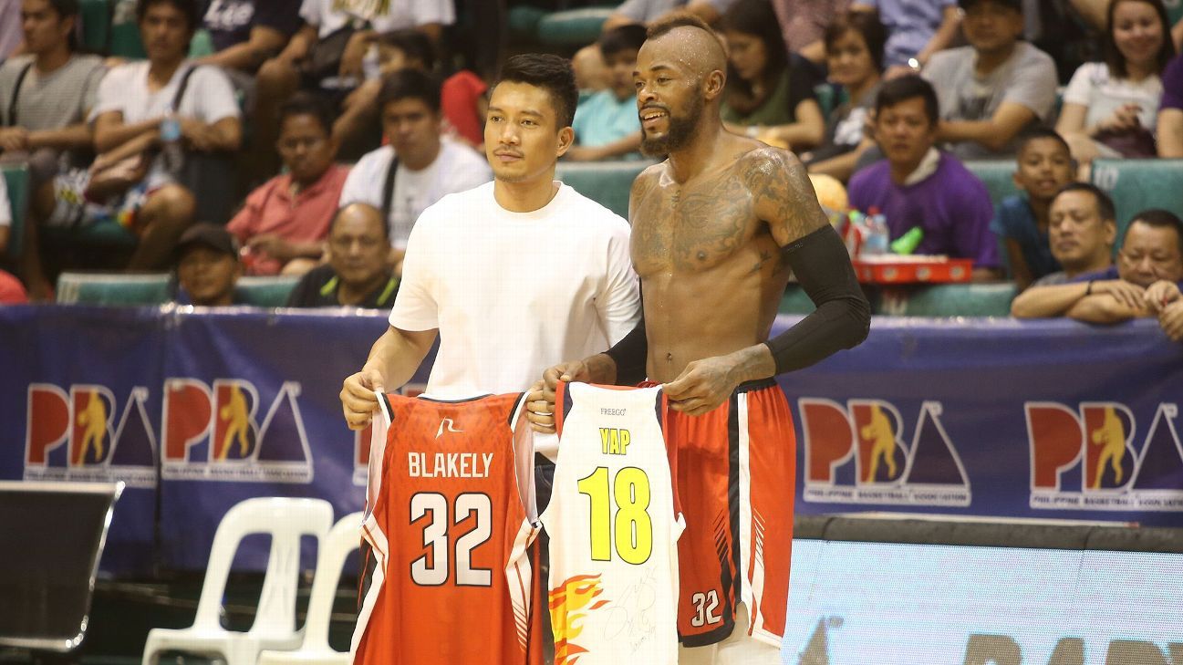 Blakely continues jersey swaps with ex-San Mig teammates - ESPN