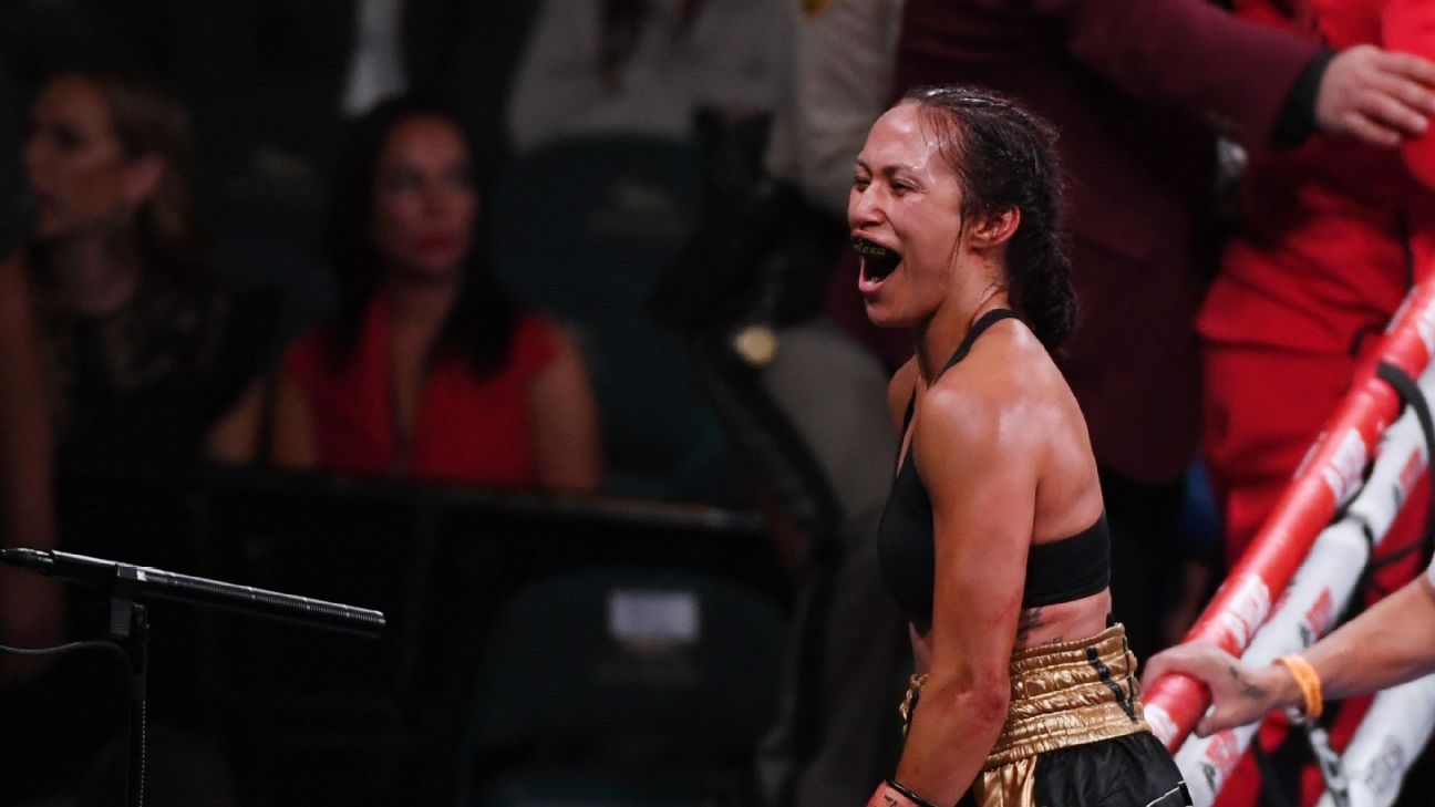 Seniesa Estrada gana título interino Mosca con sangriento KO técnico - ESPN