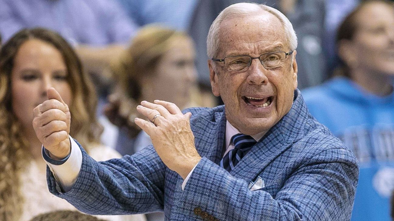 UNC's Roy Williams, WVU's Bob Huggins move up career wins list - ESPN