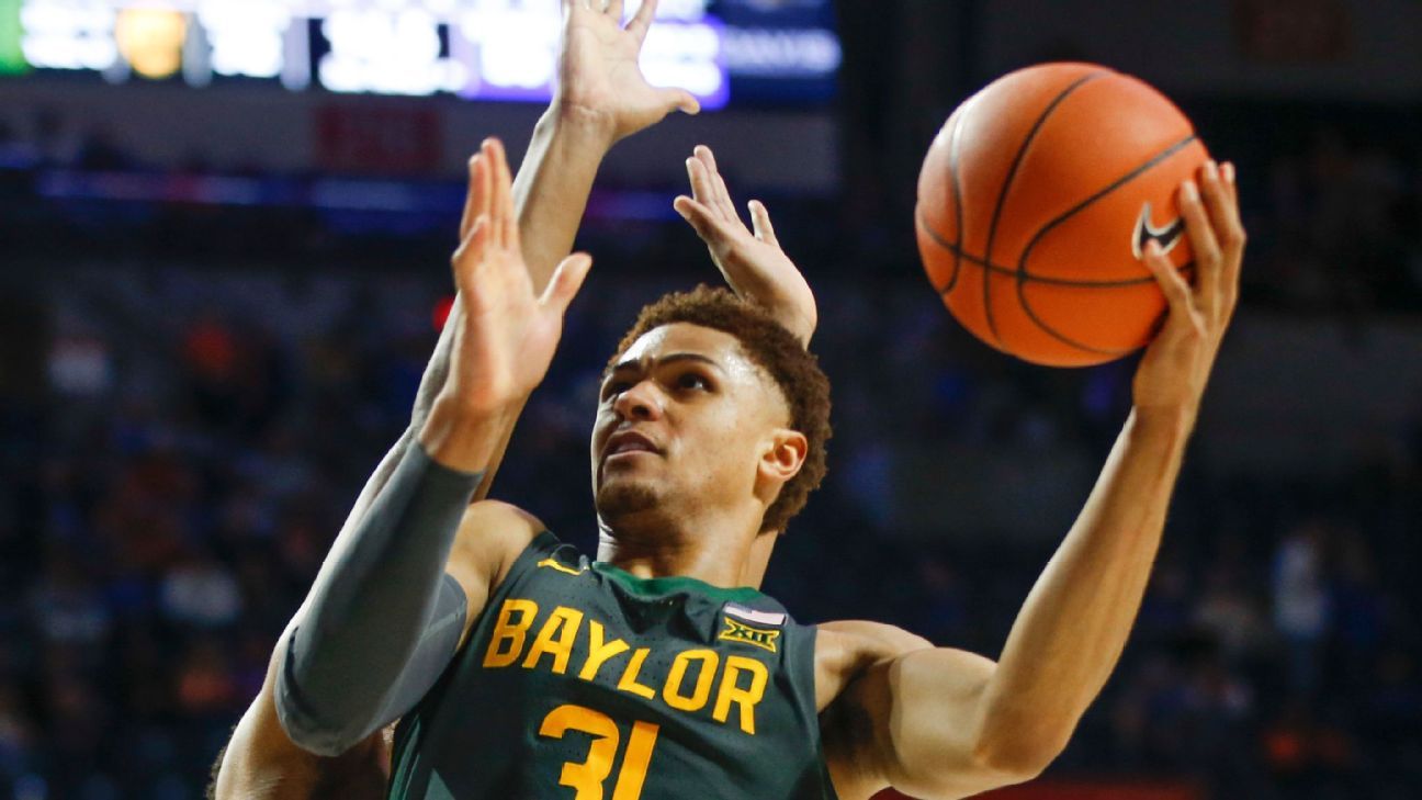 Baylor again No. 1 in week of rare stability atop AP poll - ESPN