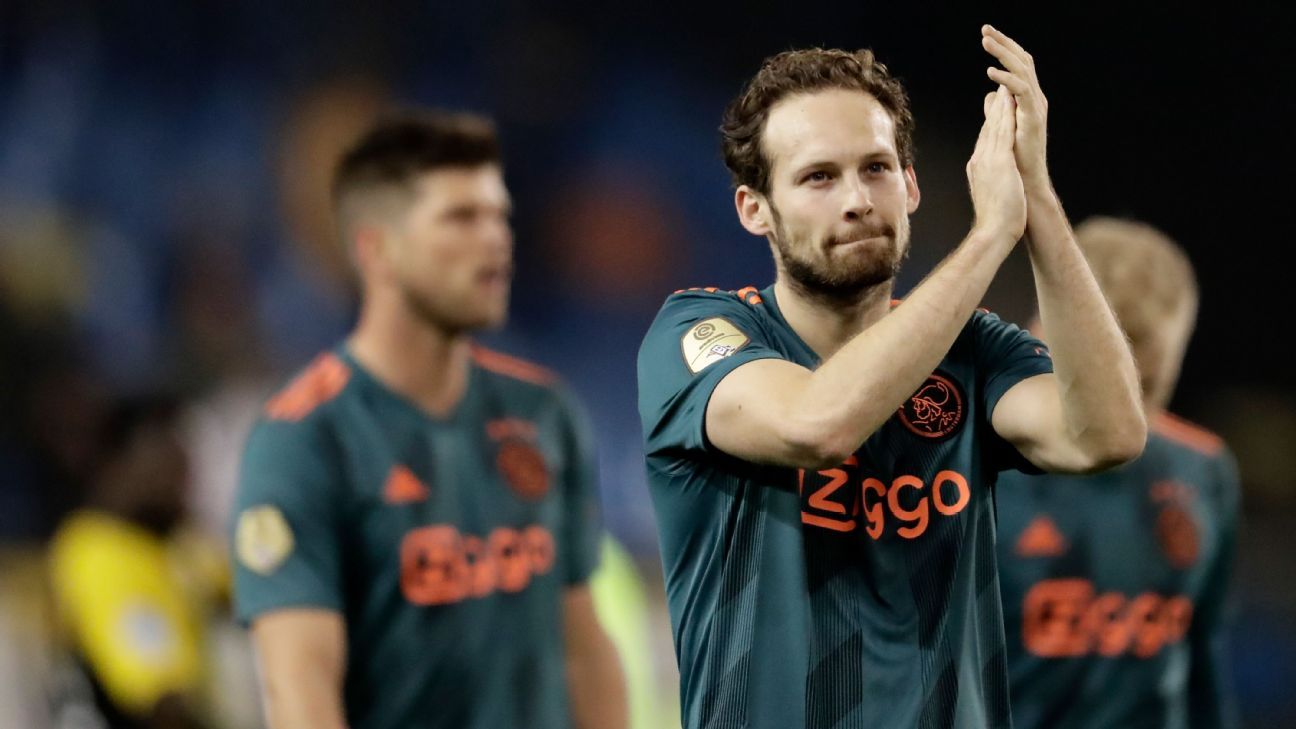 Ajax defender Daley Blind makes first appearance since heart procedure ...