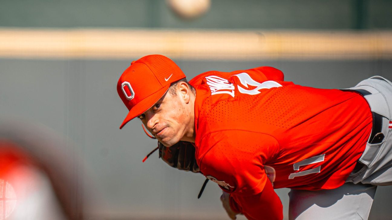 Southpaw Seth Lonsway flashing first-round stuff for Ohio State - ESPN