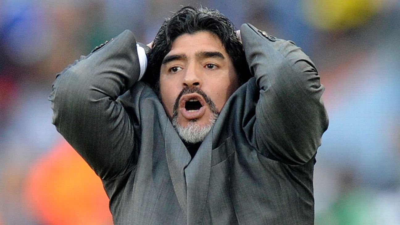 El Mundial de Diego Maradona como entrenador de Argentina - ESPN
