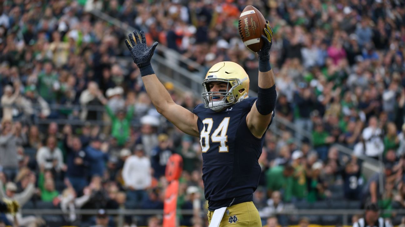 Bears apuntalan su ofensiva con el ala cerrada Cole Kmet - ESPN