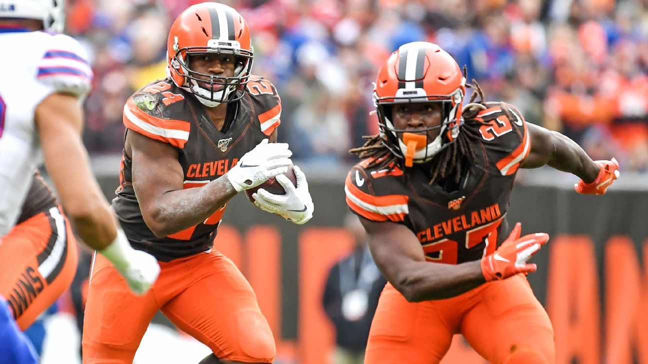 Running back, wide receiver top Browns' position-group rankings - ESPN ...