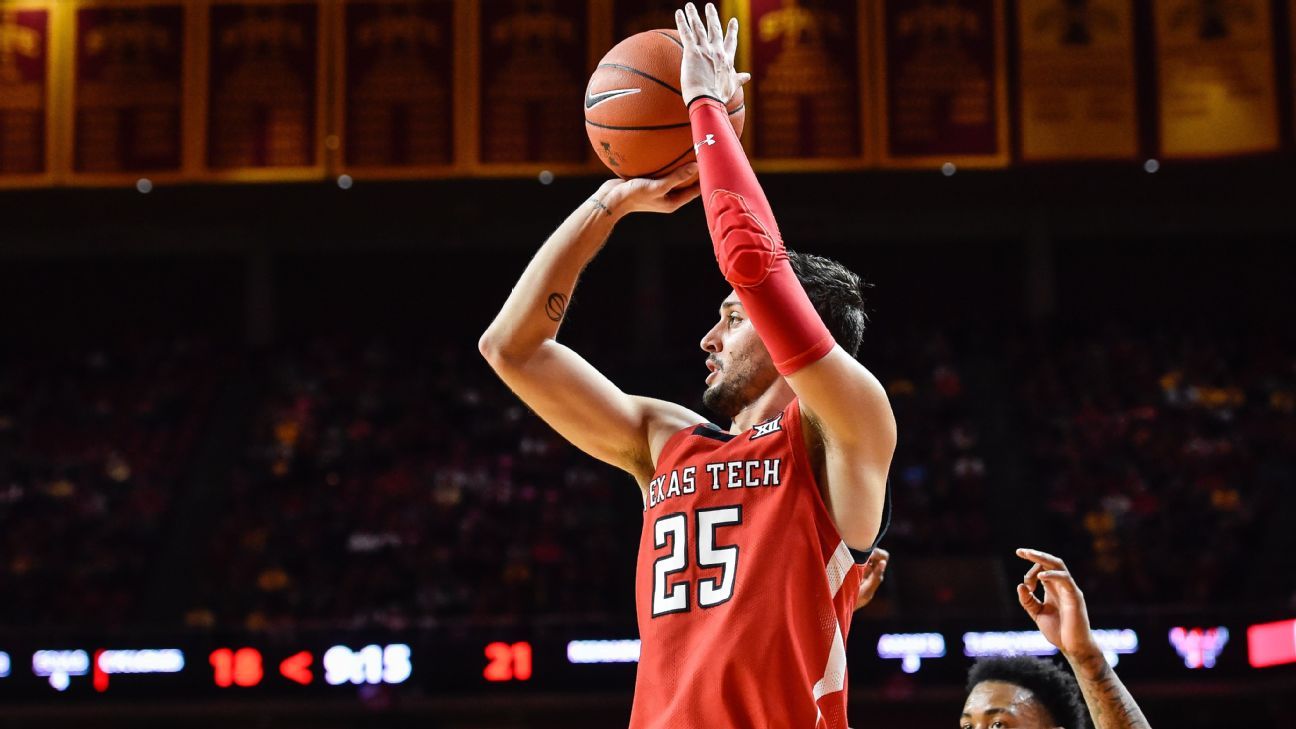 Sources: Guard Davide Moretti leaving Texas Tech to play overseas - ESPN