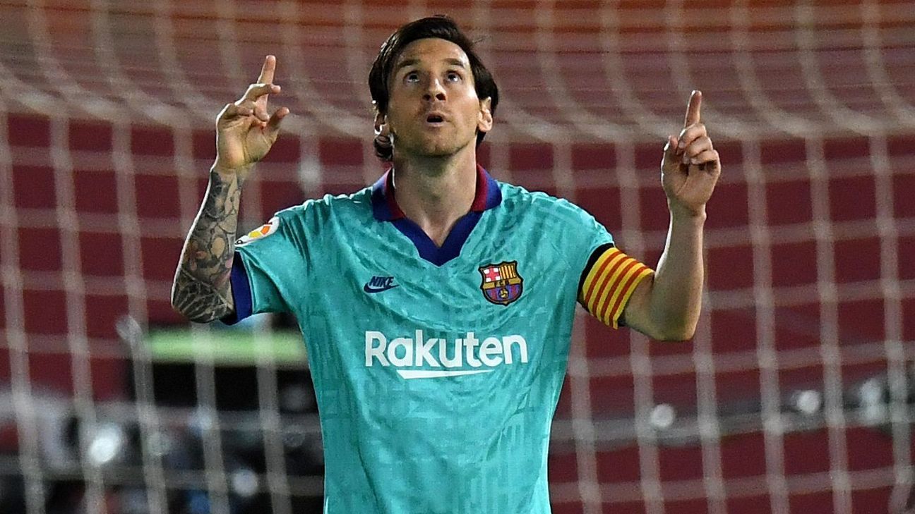 Los números de Messi en el Barcelona - ESPN