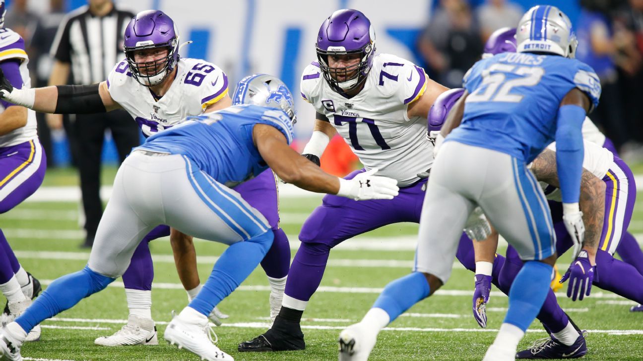 Vikings appear to opt for familiar with offensive line early in camp ...