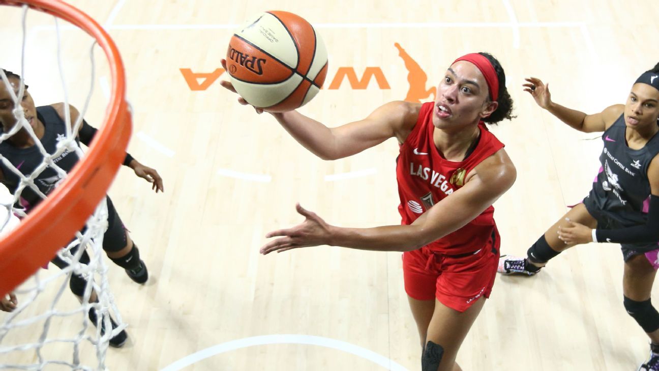 Ace's Dearica Hamby named WNBA's sixth woman of the year again - ESPN