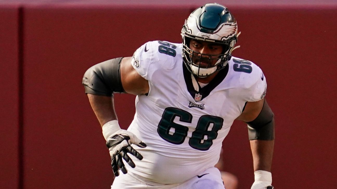 Ex-Aussie rugby player Jordan Mailata taking shape for Eagles - ESPN ...