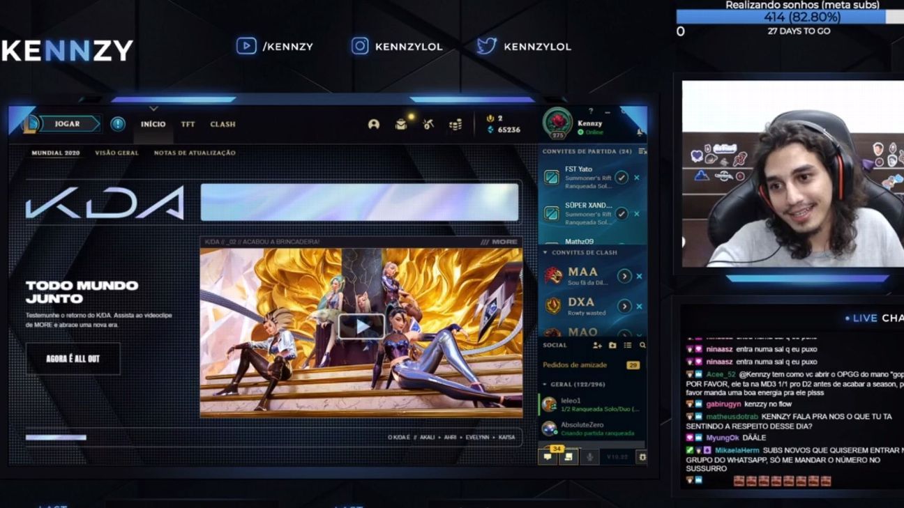 Kennzy emociona fãs de League of Legends e compartilha brilho na ...
