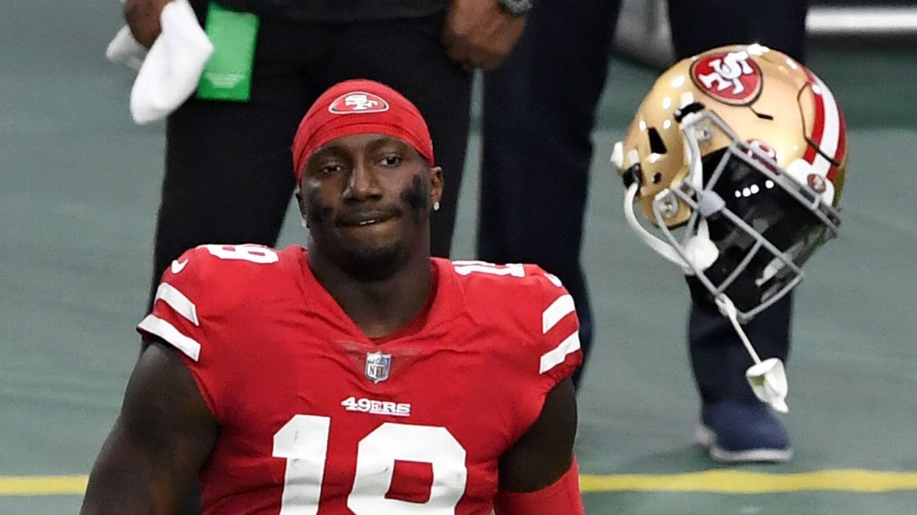 WR Deebo Samuel, receptor de 49ers, podría perder resto de la temporada ...