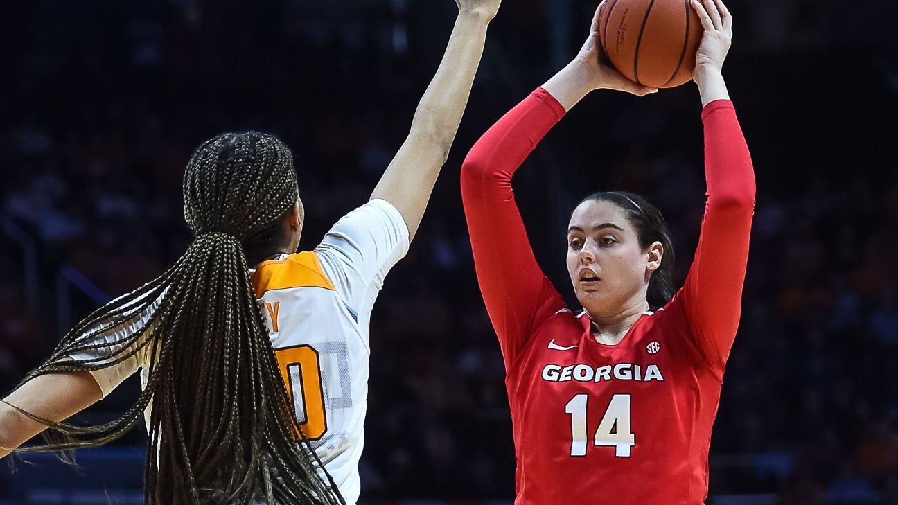 Georgia's Jenna Staiti and Que Morrison, Rice's Nancy Mulkey, Ohio's ...