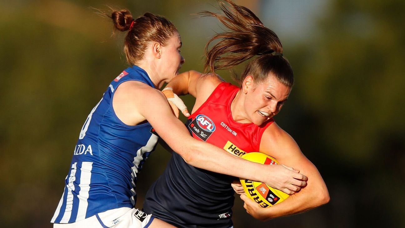 Melbourne Demons Upset North Melbourne Kangaroos In Aflw Thriller Espn