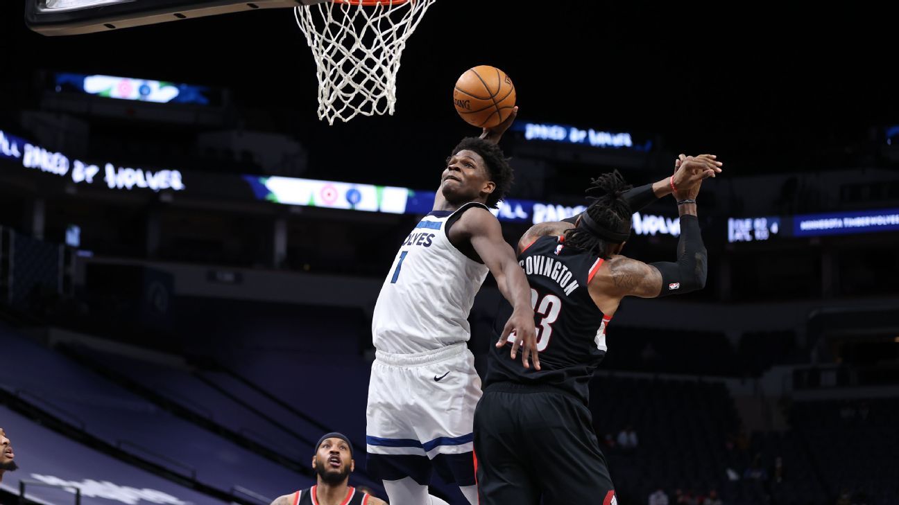 Fantasy basketball weekly rankings - Is Anthony Edwards a slam dunk ...