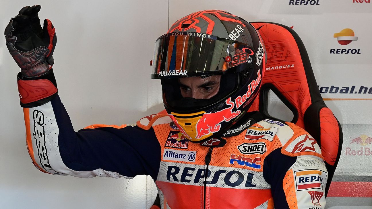 MotoGP champion Marc Marquez 'ok' after serious crash at Indonesian ...