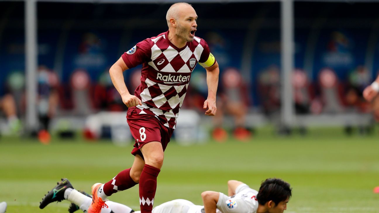 Ex-Barcelona star Andres Iniesta signs on for two more years with Japan ...