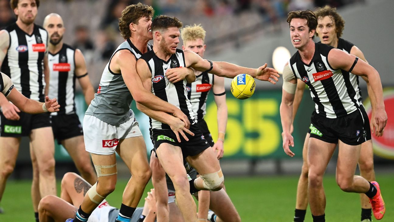 Positive COVID-19 case attended Collingwood-Port Adelaide match at MCG ...