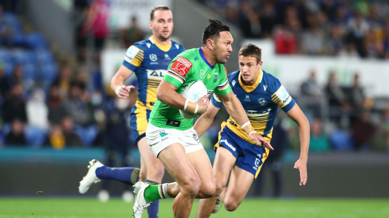 NRL Round 19 Canberra Raiders hold on for dramatic win over Parramatta ...