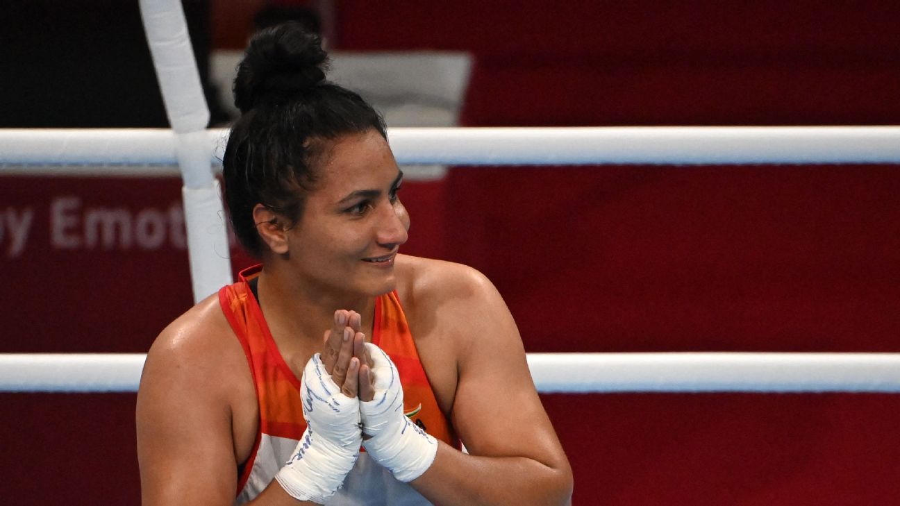 Tokyo 2020 Olympics: Pooja Rani enters 75kg quarters women's boxing - ESPN