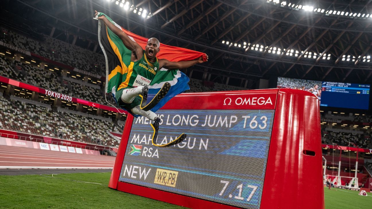 Team SA's Ntando Mahlangu bags long jump gold, world record at ...