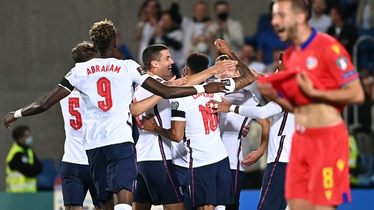 Inglaterra brilha com jovens da Premier League e goleia Andorra pelas ...