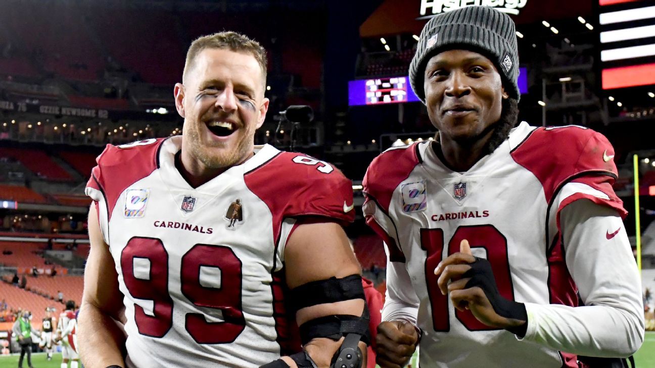 Former Texans, J.J. Watt and DeAndre Hopkins, right at home in Arizona ...