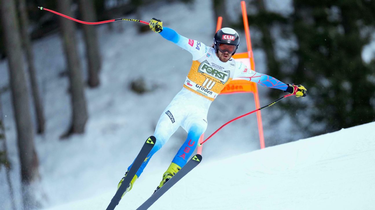 Bryce Bennett adds to U.S. success in Val Gardena with downhill win - ESPN