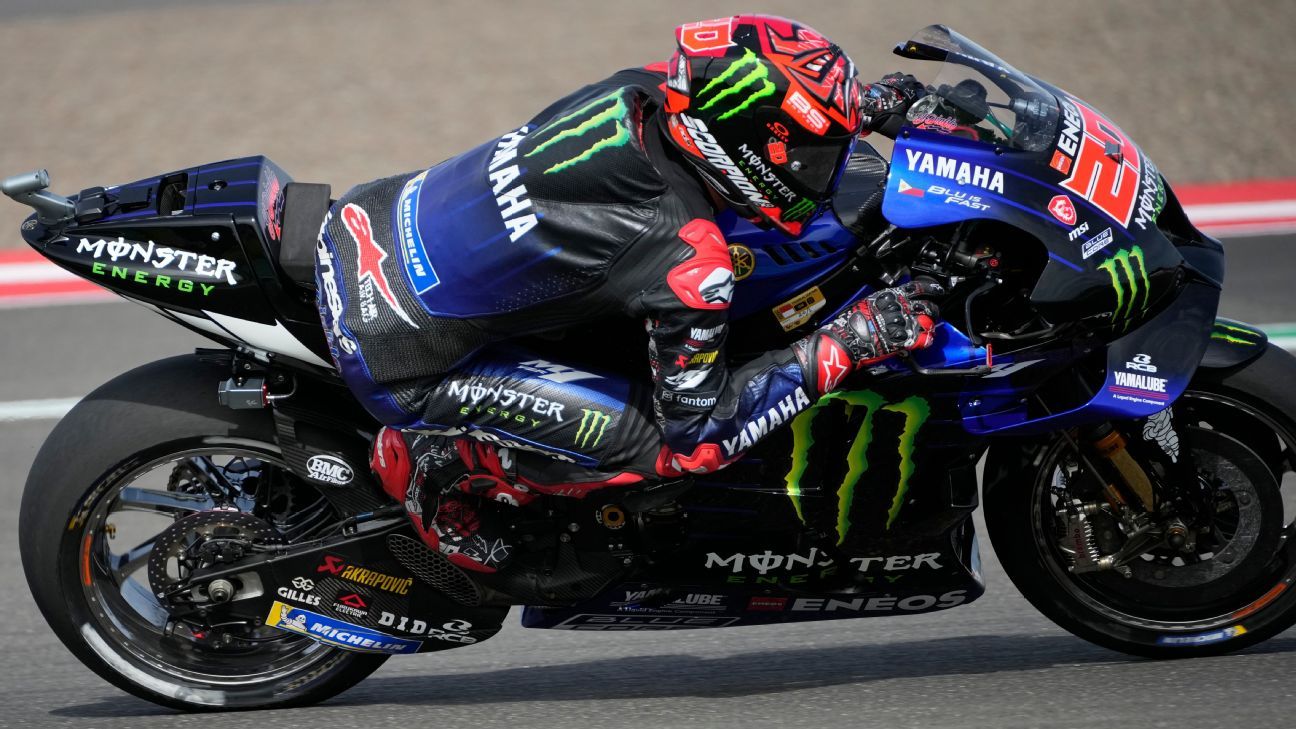 Quartaro manda en los primeros libres MotoGP Indonesia - ESPN
