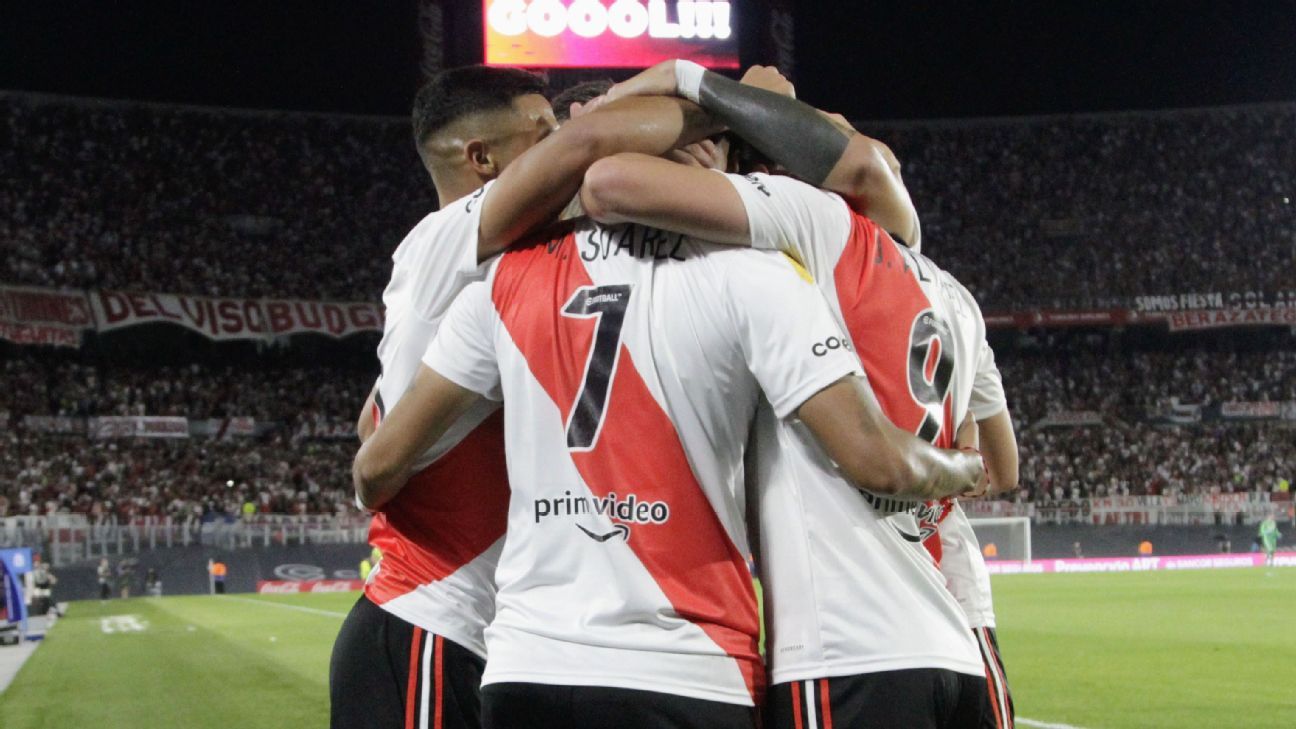 El probable equipo de River Plate para recibir a Fortaleza por la ...