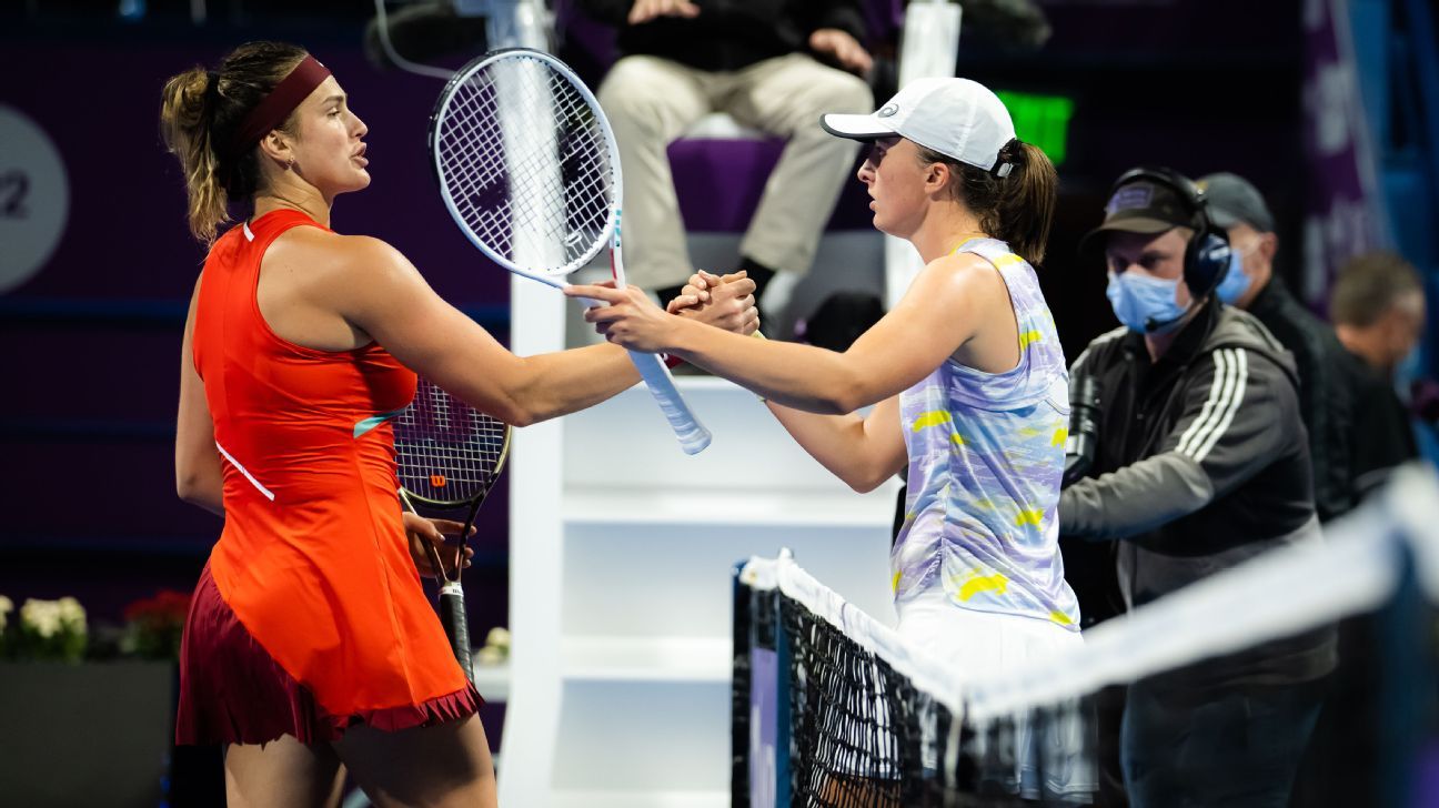 Swiatek-Sabalenka, la lujosa final de Stuttgart - ESPN