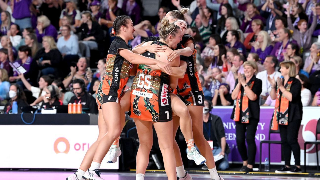 Giants win netball thriller over Firebirds - ESPN