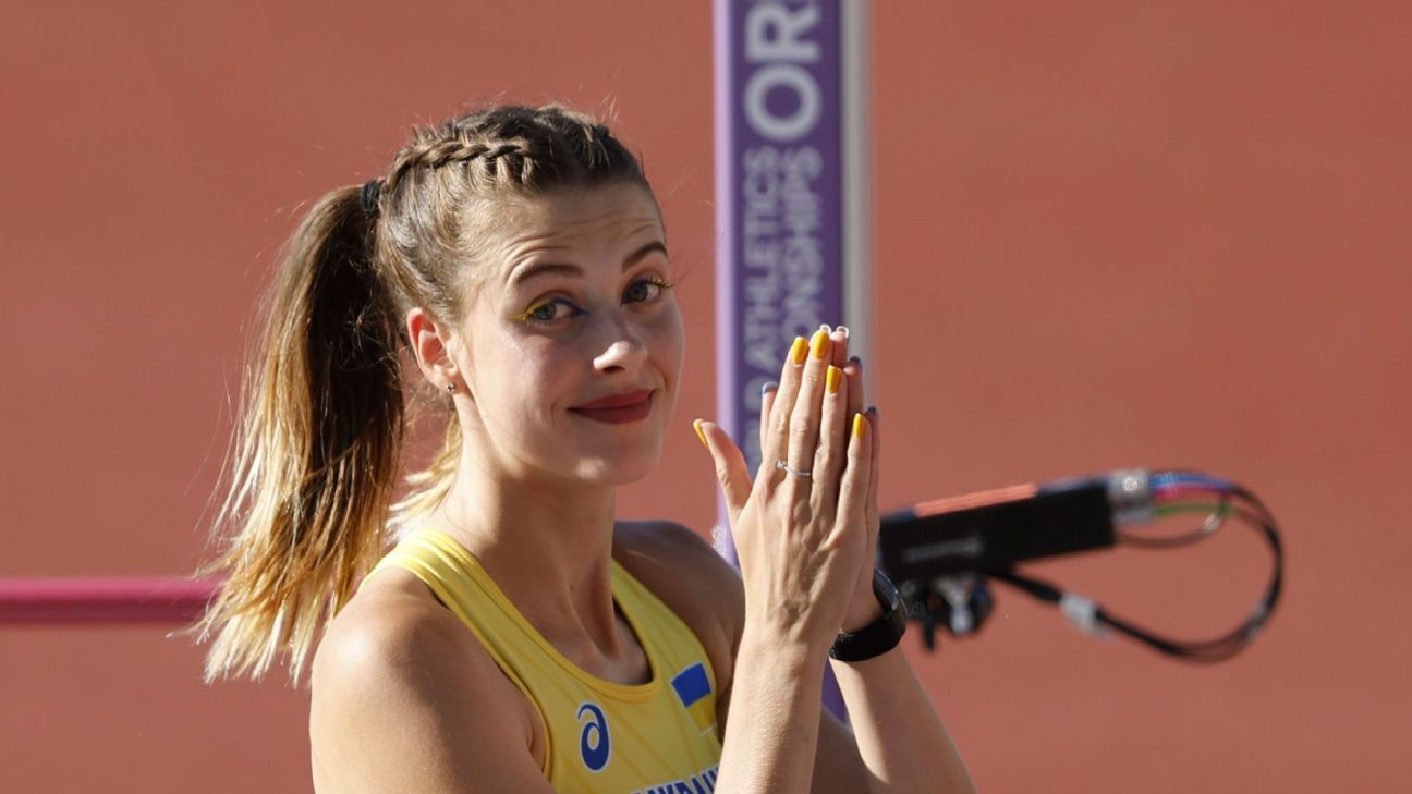 Ukraine's Yaroslava Mahuchikh wins silver medal in high jump at world ...