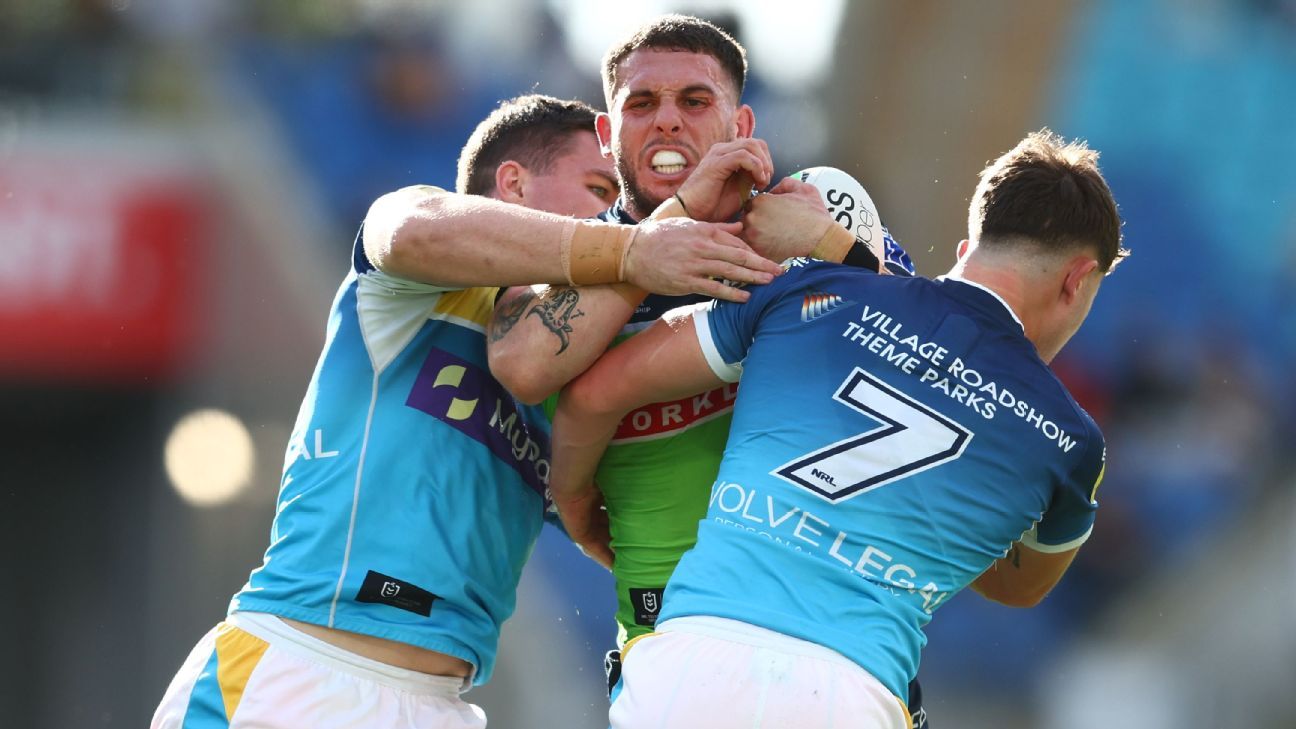 NRL Round 20 Raiders beat Titans in important NRL win - ESPN