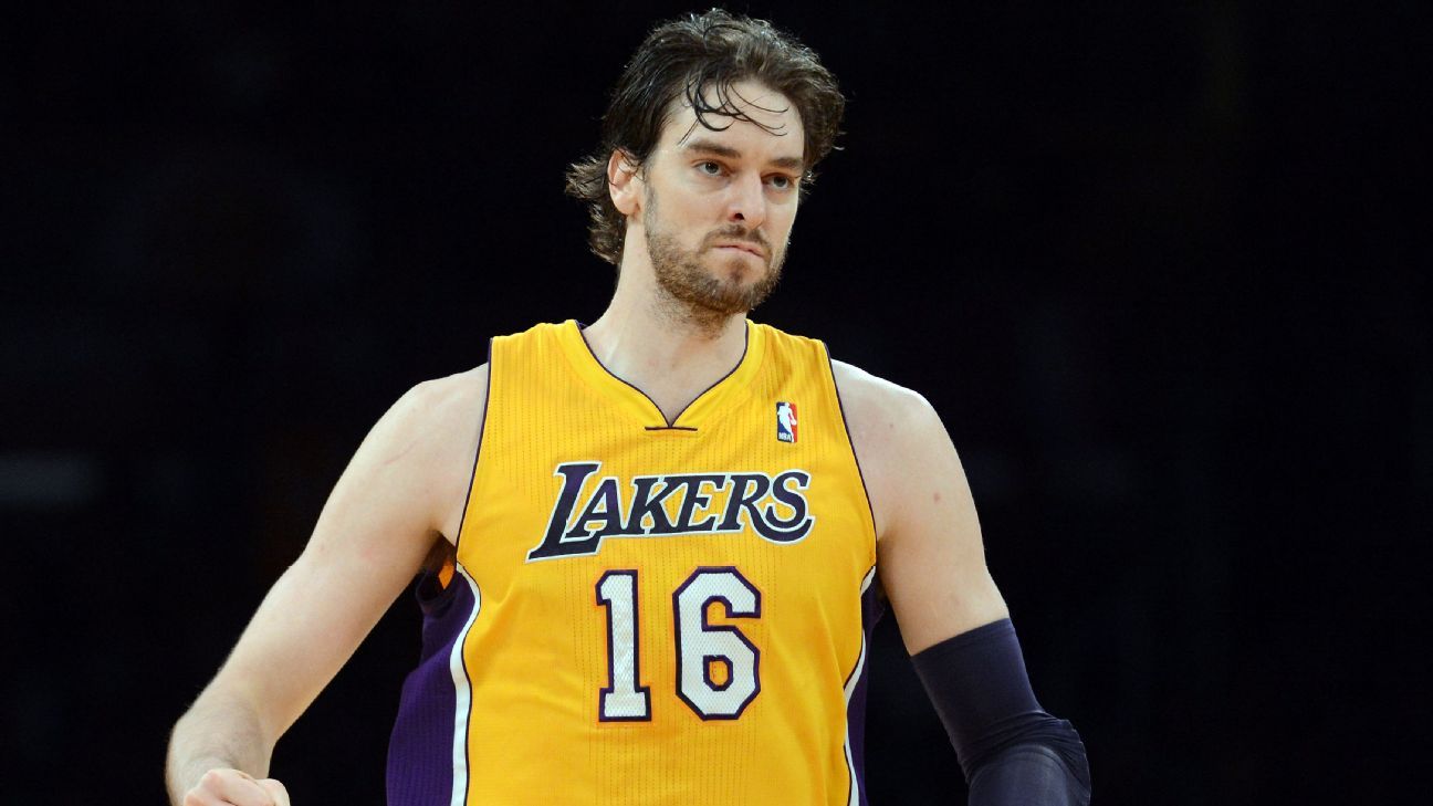 Lakers anunciam que camisa 16 será aposentada em homenagem a Pau Gasol ...