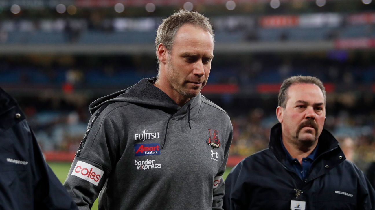 AFL Round 22 Essendon Bombers part ways with Ben Rutten - ESPN