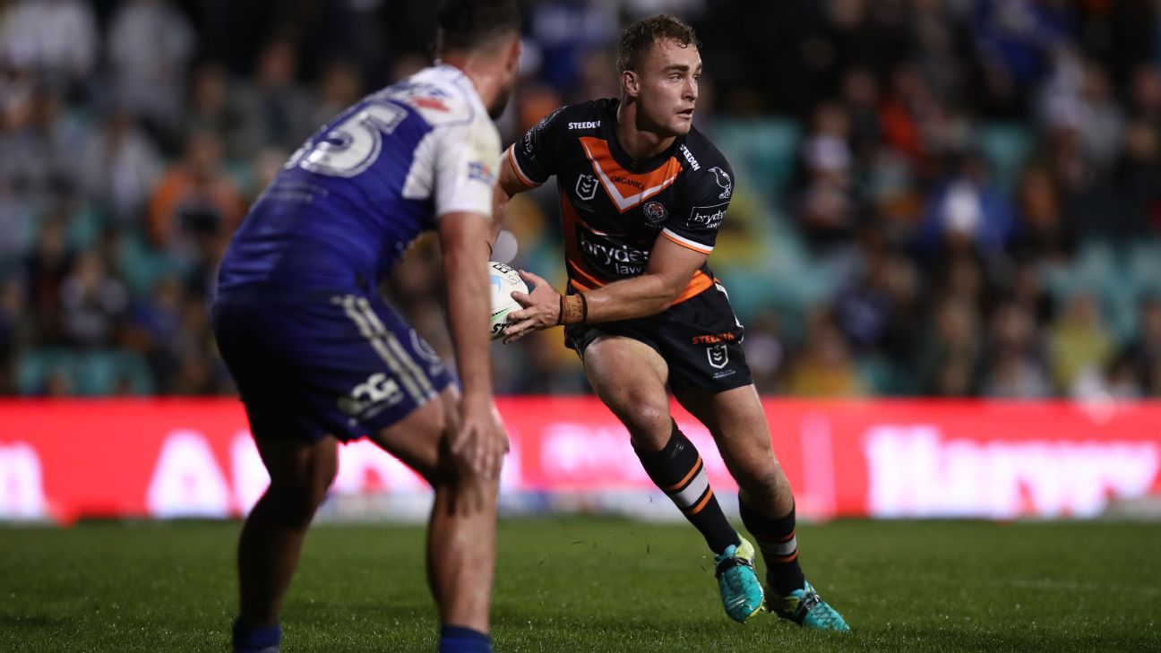 NRL Tigers release Jacob Liddle to join Dragons - ESPN