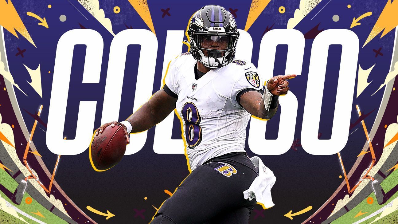 Lamar Jackson, quarterback de los Baltimore Ravens, es el Coloso de la ...