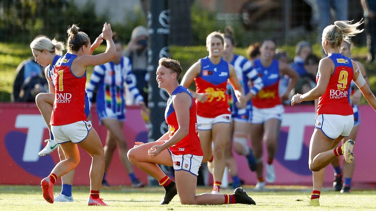 AFLW Round 7 Svarc magic in Lions' AFLW win over Kangas - ESPN