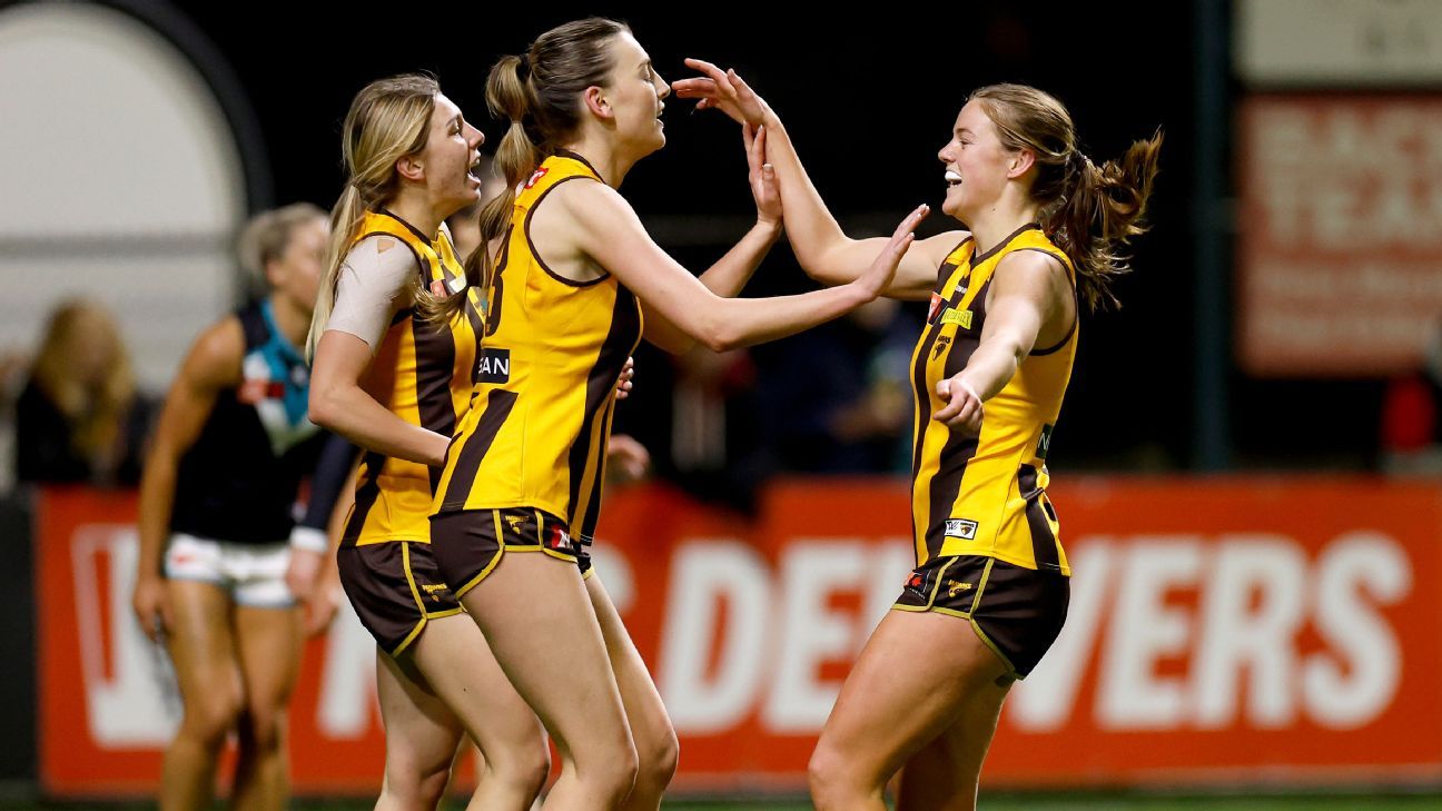 AFLW Round 7 Hawthorn Hawks topple inaccurate Power in AFLW - ESPN
