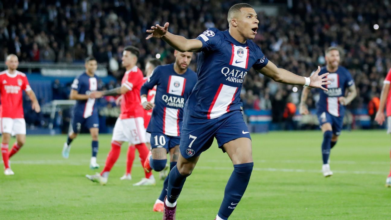 Mbappé se convierte en el máximo goleador del PSG en Champions League ...